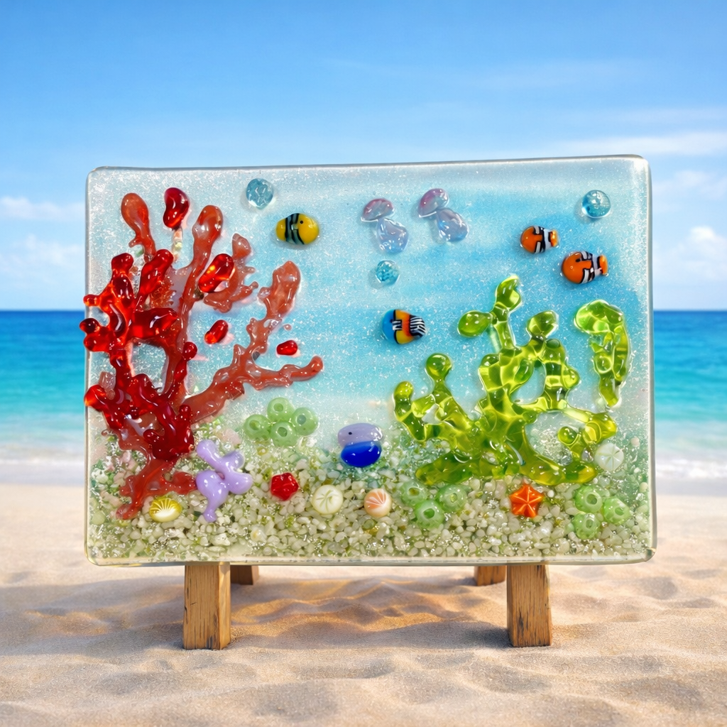 Yellow Clams coe 90 Design Murrini SINGLE ROD – Wilderness Glass