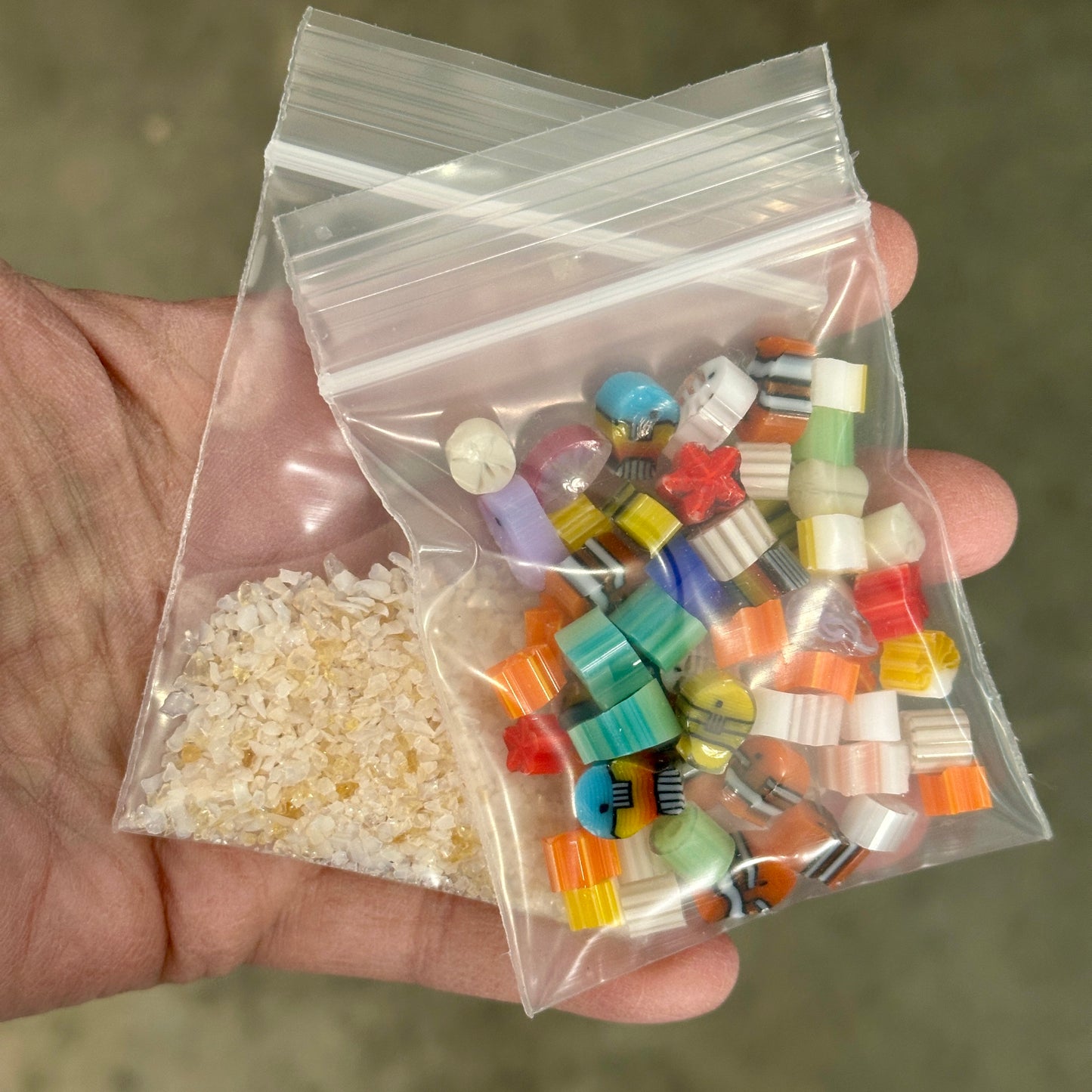 Sea Life Mix Slices, 1.5oz, coe 90 Murrini – Wilderness Glass